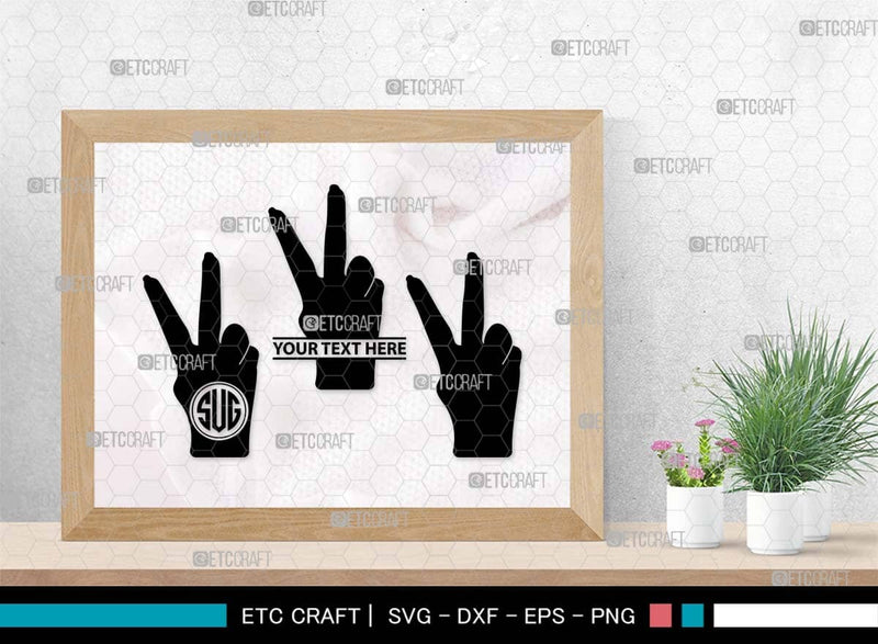 Hand Sign SVG Bundle, Hand Sign Silhouette, Ok Sign Svg, Peace Hand ...