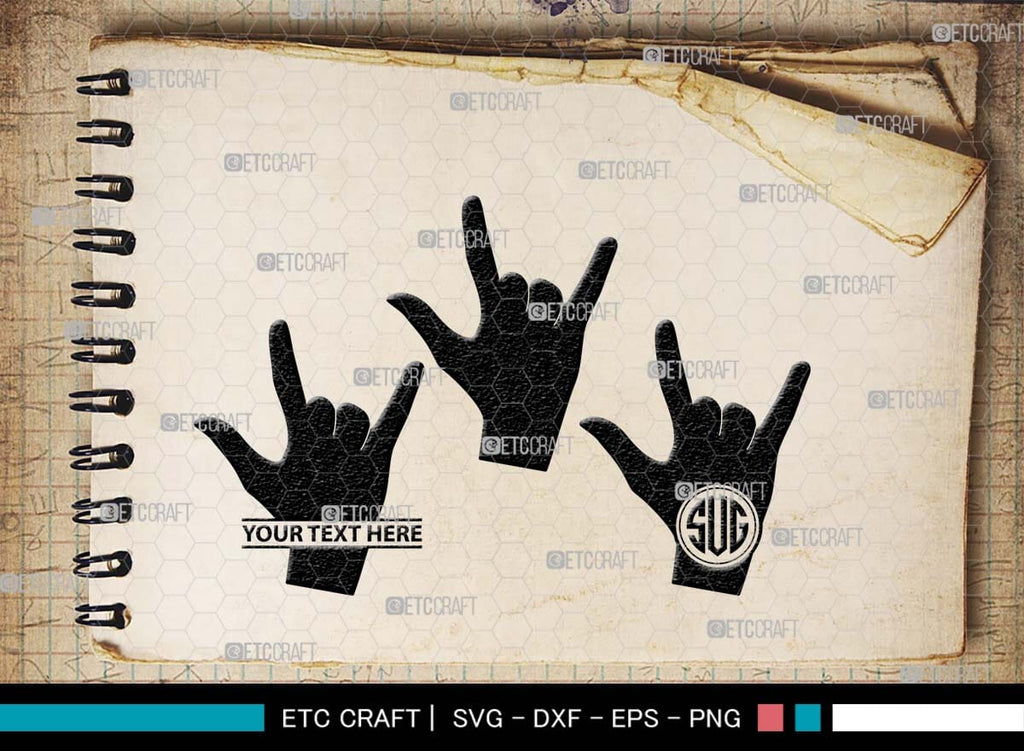 Hand Sign SVG Bundle, Hand Sign Silhouette, Ok Sign Svg, Peace Hand ...