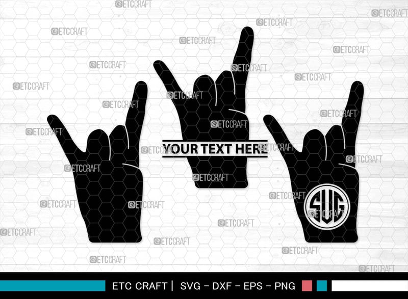 Hand Sign SVG Bundle, Hand Sign Silhouette, Ok Sign Svg, Peace Hand ...
