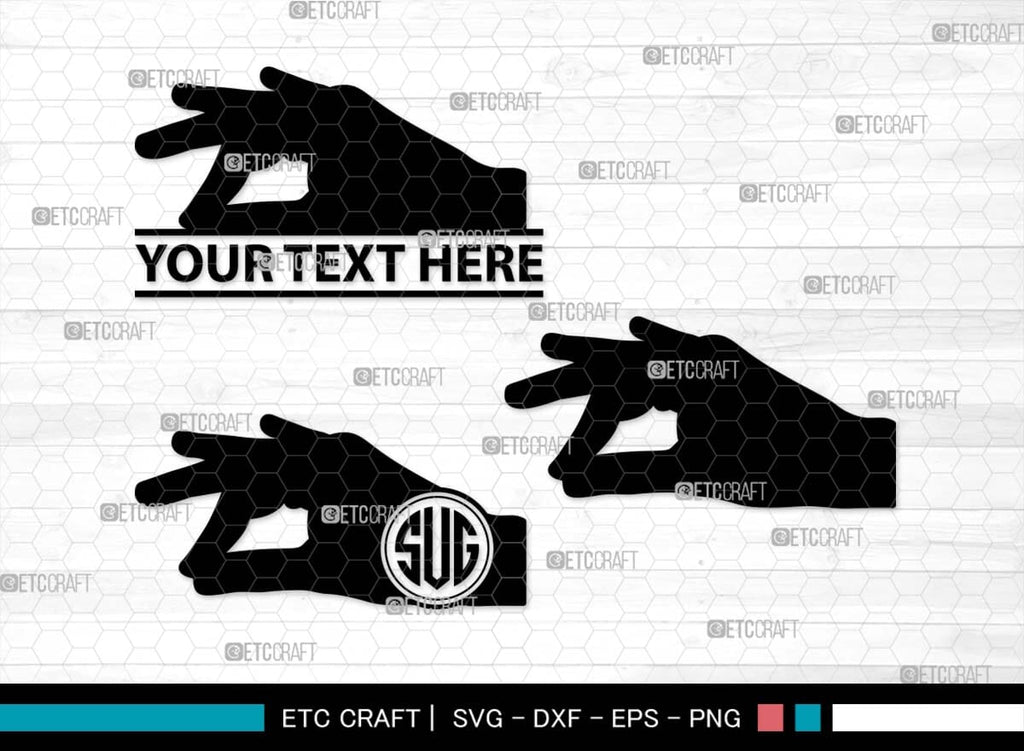 Hand Sign SVG Bundle, Hand Sign Silhouette, Ok Sign Svg, Peace Hand ...