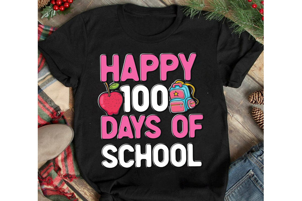 Happy 100 Days of School SVG Cut File, Happy 100 Days of School SVG ...