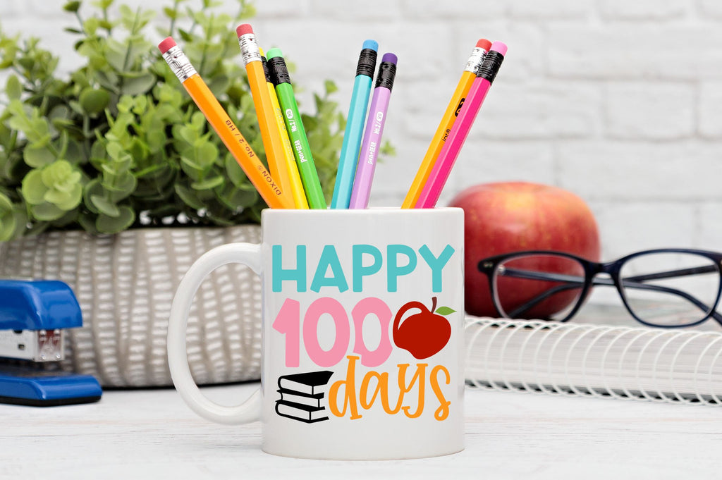 Happy 100 days SVG Design - So Fontsy