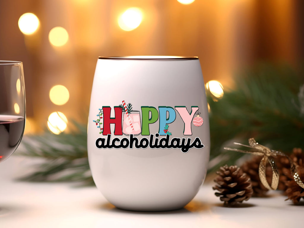 Happy Alcoholidays Digital Design Christmas Commercial Use PNG JPG - So ...
