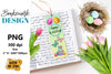 Happy Easter Bookmark printable. Easter cupcake bookmark - So Fontsy