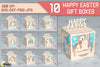 Happy Easter Gift Box SVG Bundle. 3D Box Paper Cut - So Fontsy