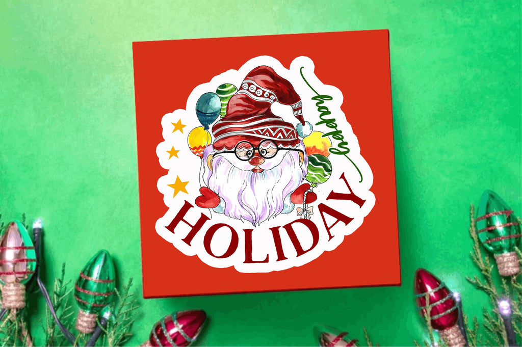 Happy holiday Stickers Design - So Fontsy