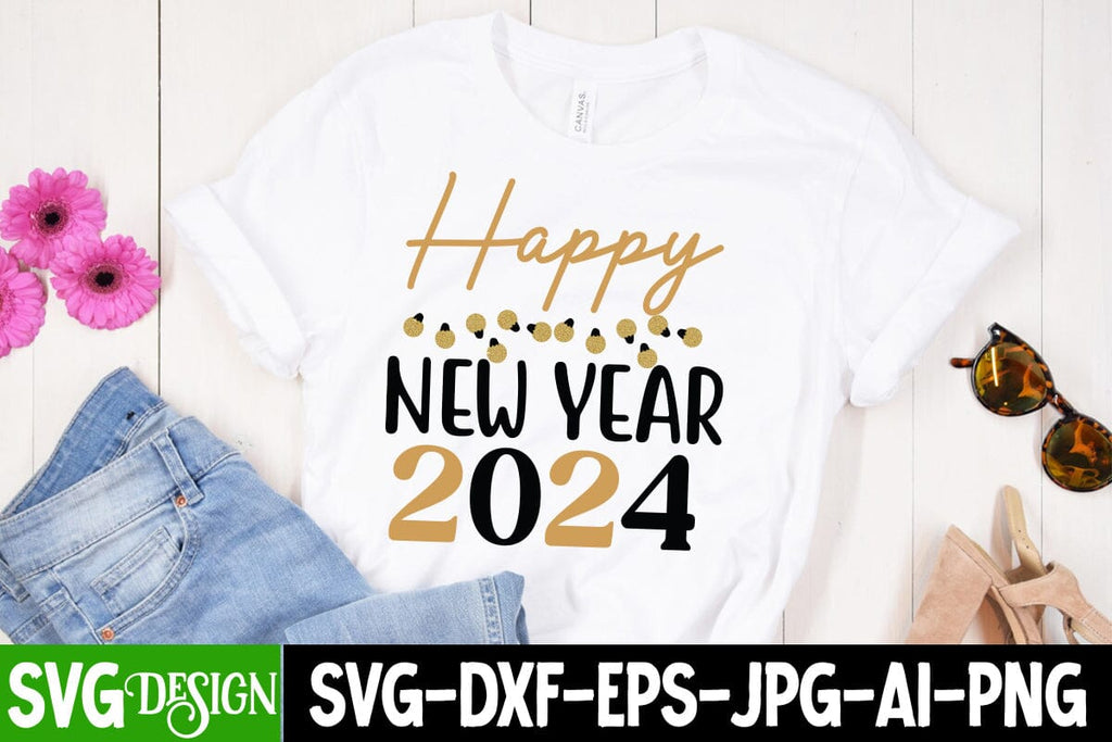 Happy New Year 2024 SVG Cut File,Happy New Year 2024 SVG Design, New Year 2024 SVG Cut File ...