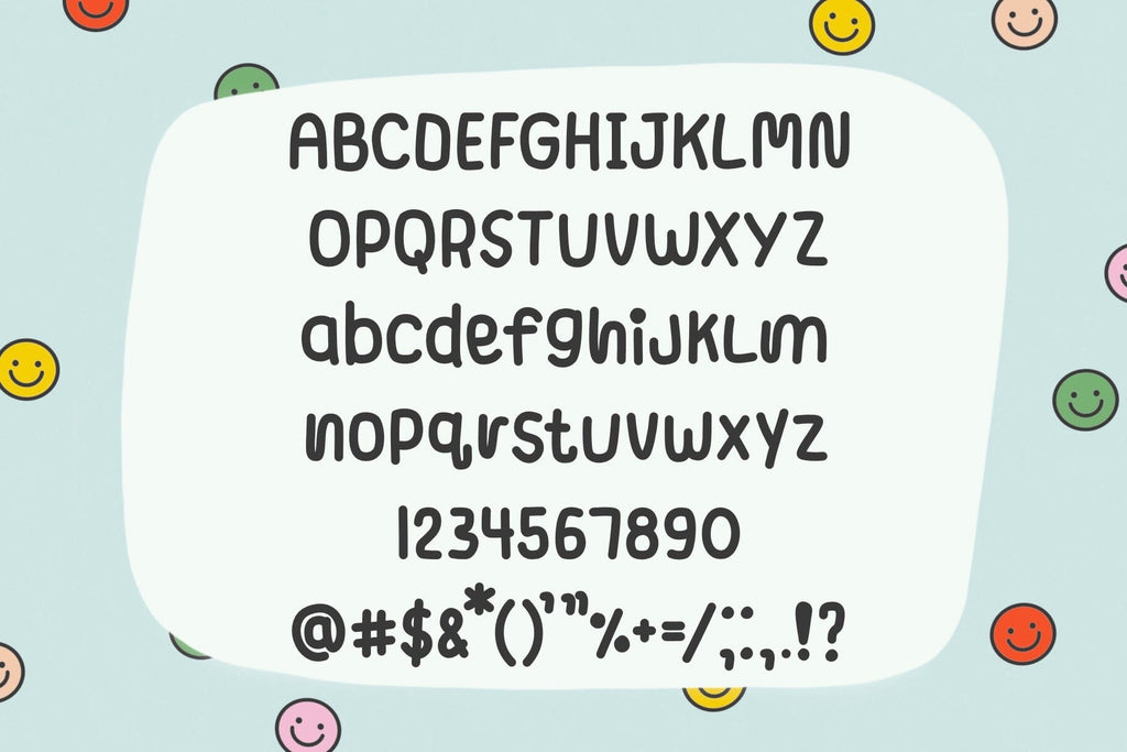 Happy Things - Cute Font - So Fontsy