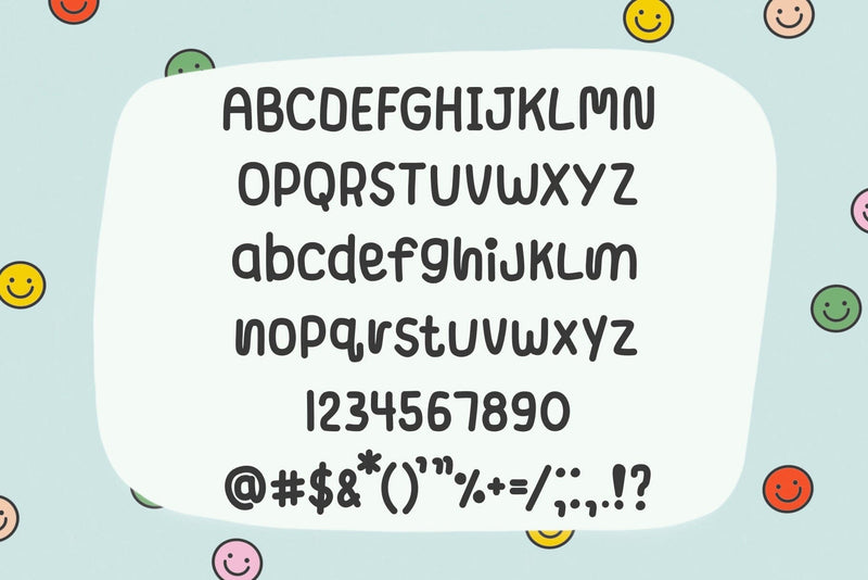 Happy Things - Cute Font - So Fontsy