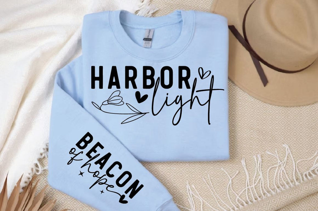 Harbor Light SVG Sleeve Design - So Fontsy