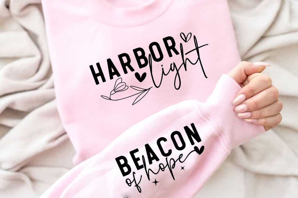 Harbor Light SVG Sleeve Design - So Fontsy
