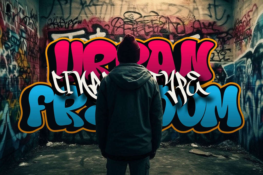 Hard Zone - Shadowed Graffiti Font - So Fontsy