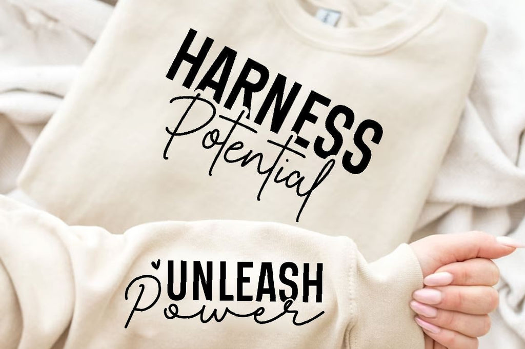 Harness Potential Sleeve SVG Design, Inspirational sleeve SVG ...