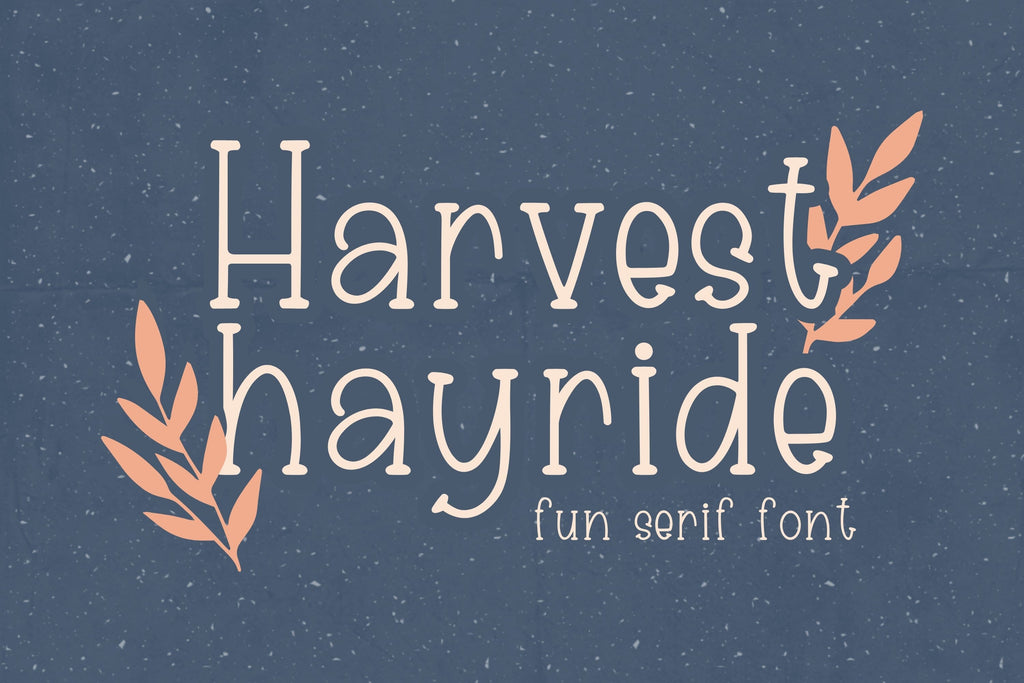 Harvest Hayride - A Fall Handwritten Serif Font - So Fontsy