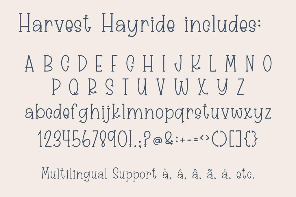 Harvest Hayride - A Fall Handwritten Serif Font - So Fontsy