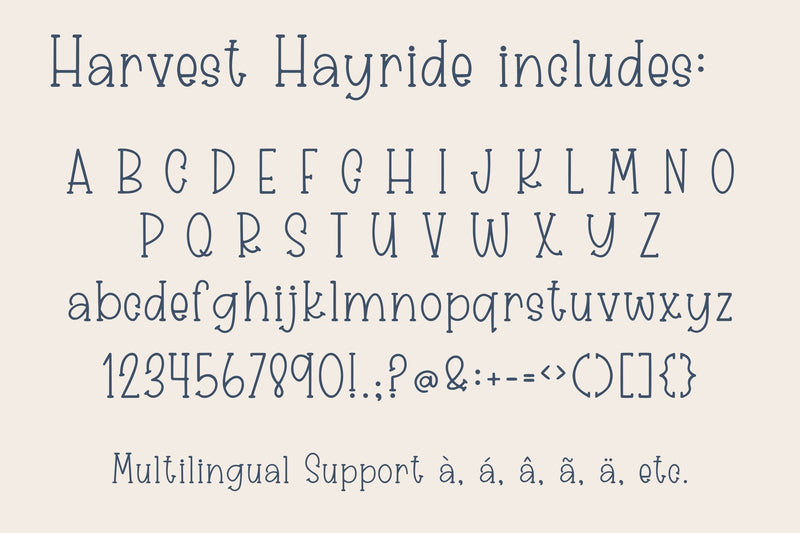 Harvest Hayride - A Fall Handwritten Serif Font - So Fontsy