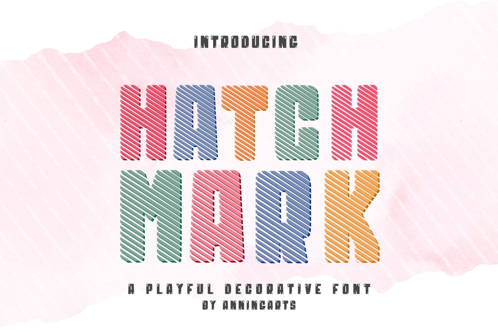 Hatch Mark - Decorative Font - So Fontsy