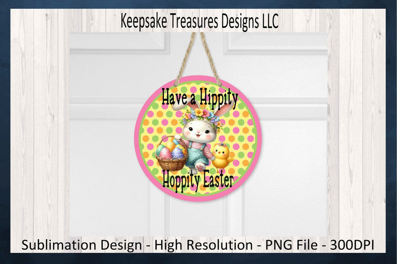Have A Hippity Hoppity Easter, Sublimation PNG, Easter Wreath ...