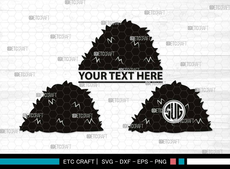 Hay Monogram, Hay Silhouette, Hay SVG, Haystack Svg, Farm Svg, Bale Ha ...