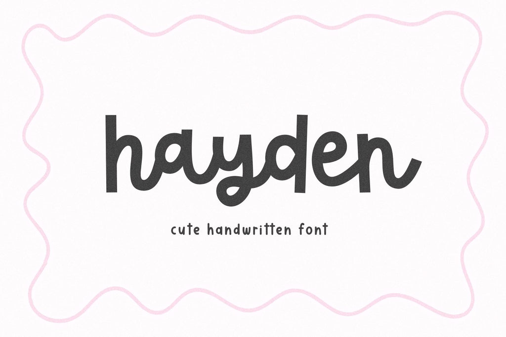 Hayden - Cute Handwritten Font - So Fontsy