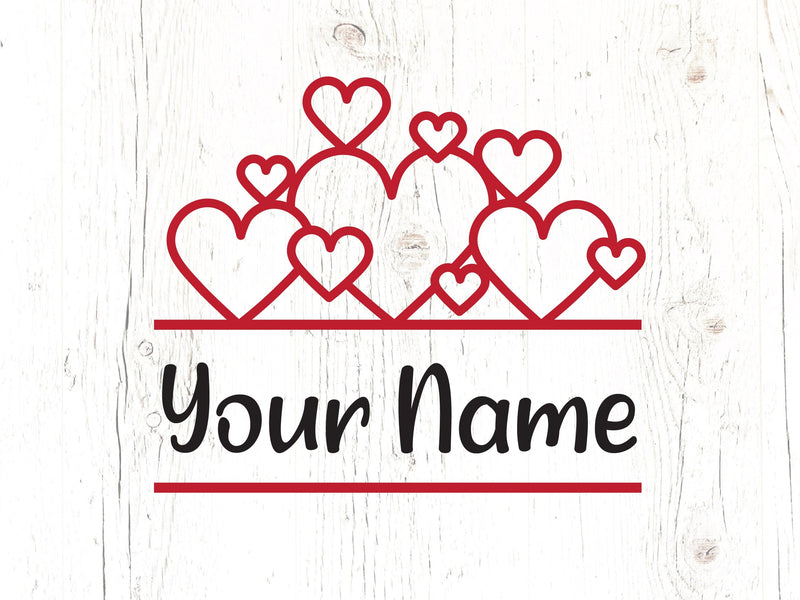 Heart Monogram SVG - So Fontsy