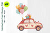 Heart Themed Parade Float Sublimation Clipart - So Fontsy