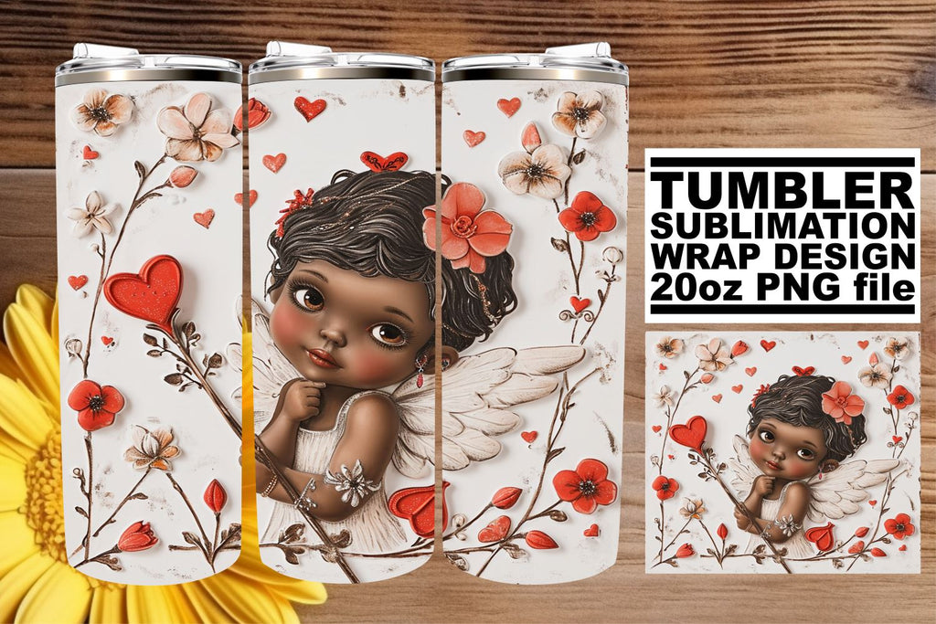 Heartfelt Sublimation Patterns for Valentine's Tumblers - 20oz - So Fontsy