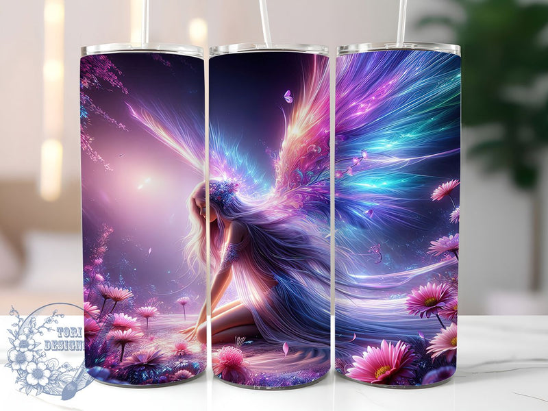 Heavenly Elegant Angel Tumbler, Angel Tumbler Art, 20Oz Sublimation ...