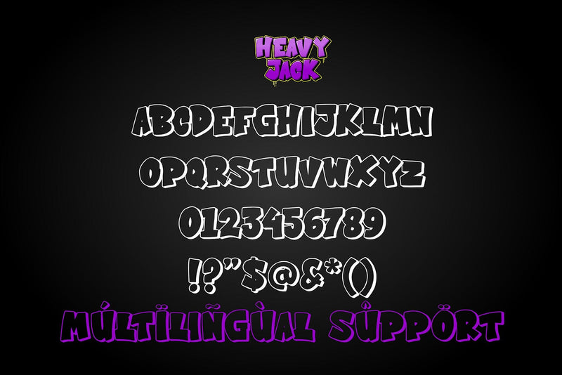 Heavy Jack – Urban Graffiti Layered Font - So Fontsy