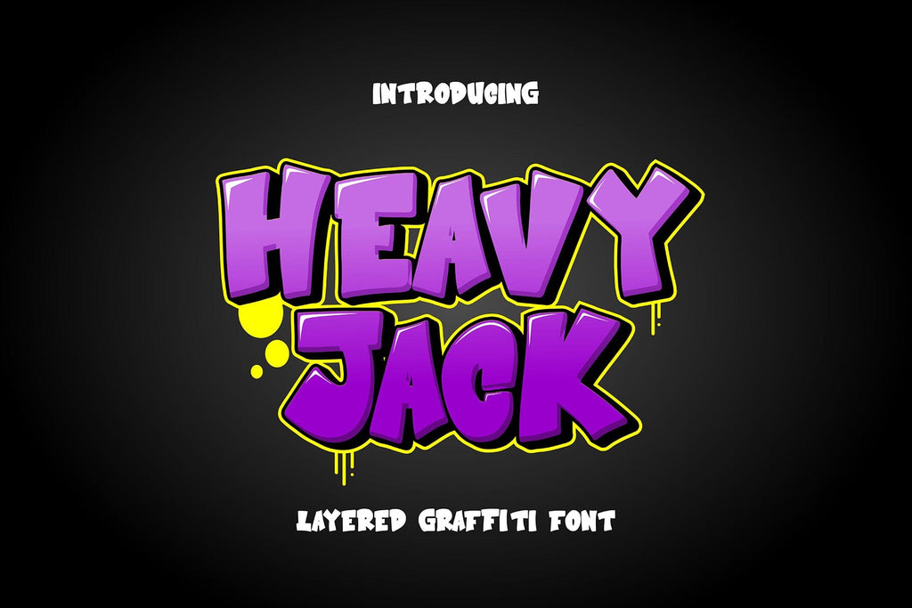 Heavy Jack – Urban Graffiti Layered Font - So Fontsy
