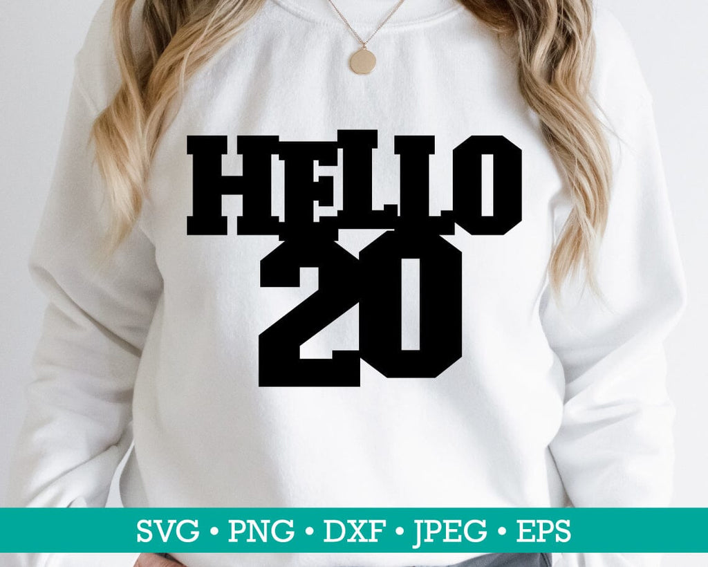 Hello 20 cake topper svg, Cake topper svg, Birthday cake topper svg ...