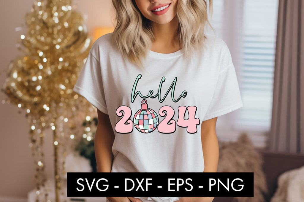 Hello 2024 SVG Cut File - So Fontsy