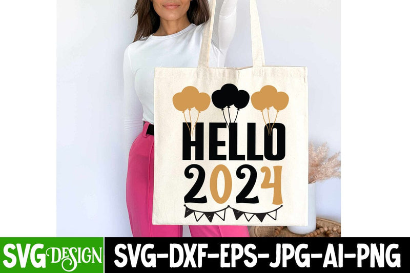 Hello 2024 SVG Cut File,Hello 2024 SVG Design, Hello 2024 Sublimation ...