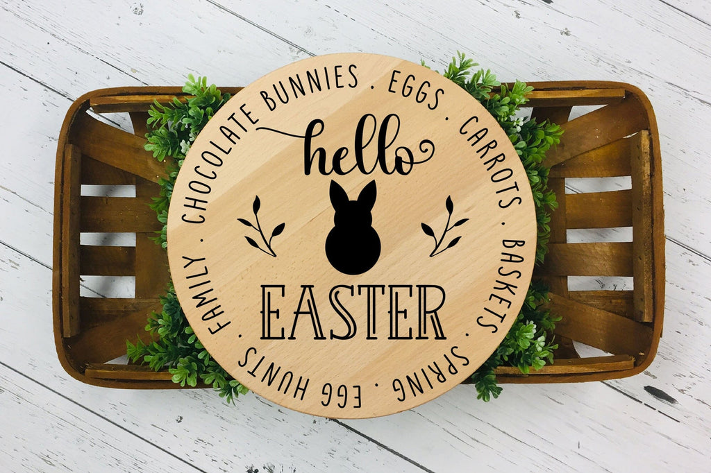 Hello Easter - Farmhouse Easter Sign SVG - So Fontsy