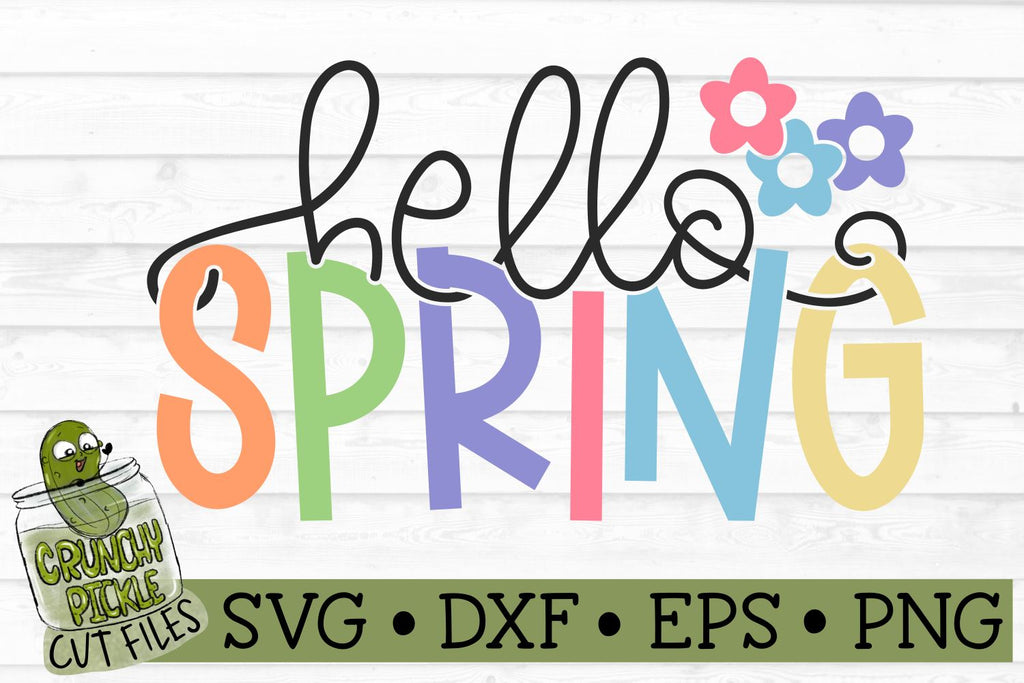 Hello Spring SVG File - So Fontsy