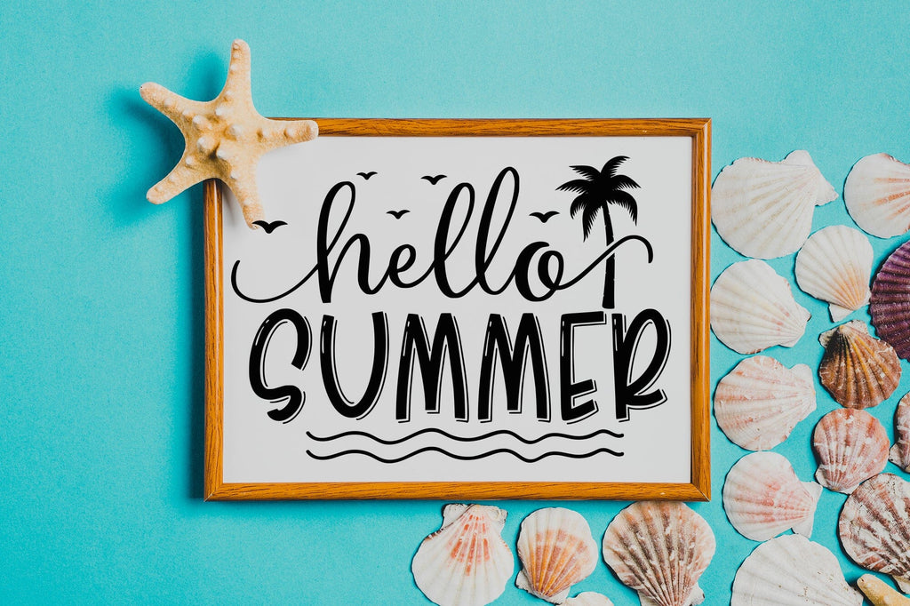 Hello Summer Sign SVG - So Fontsy