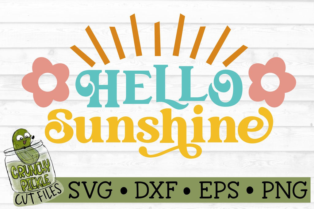 Hello Sunshine Flowers SVG - So Fontsy
