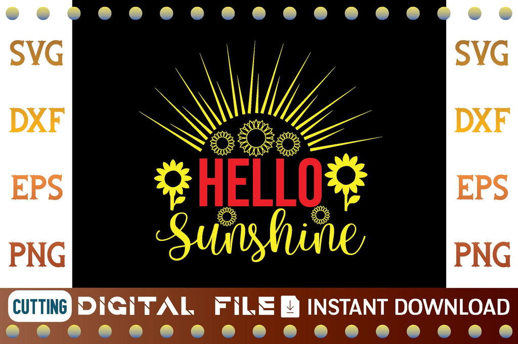Hello Sunshine svg - So Fontsy