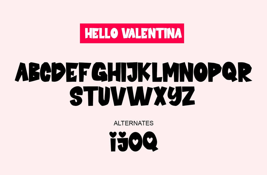 Hello Valentina | Valentine Font - So Fontsy