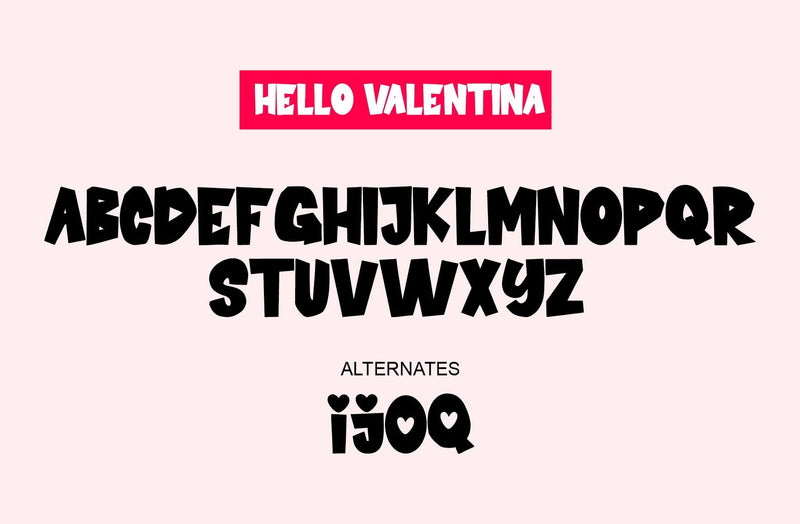 Hello Valentina | Valentine Font - So Fontsy