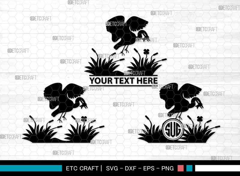 Heron SVG, Heron Silhouette, Bird Svg, Heron Reeds Svg, Lake Reeds Svg ...