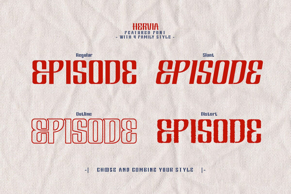Hervia - Condensed Font - So Fontsy