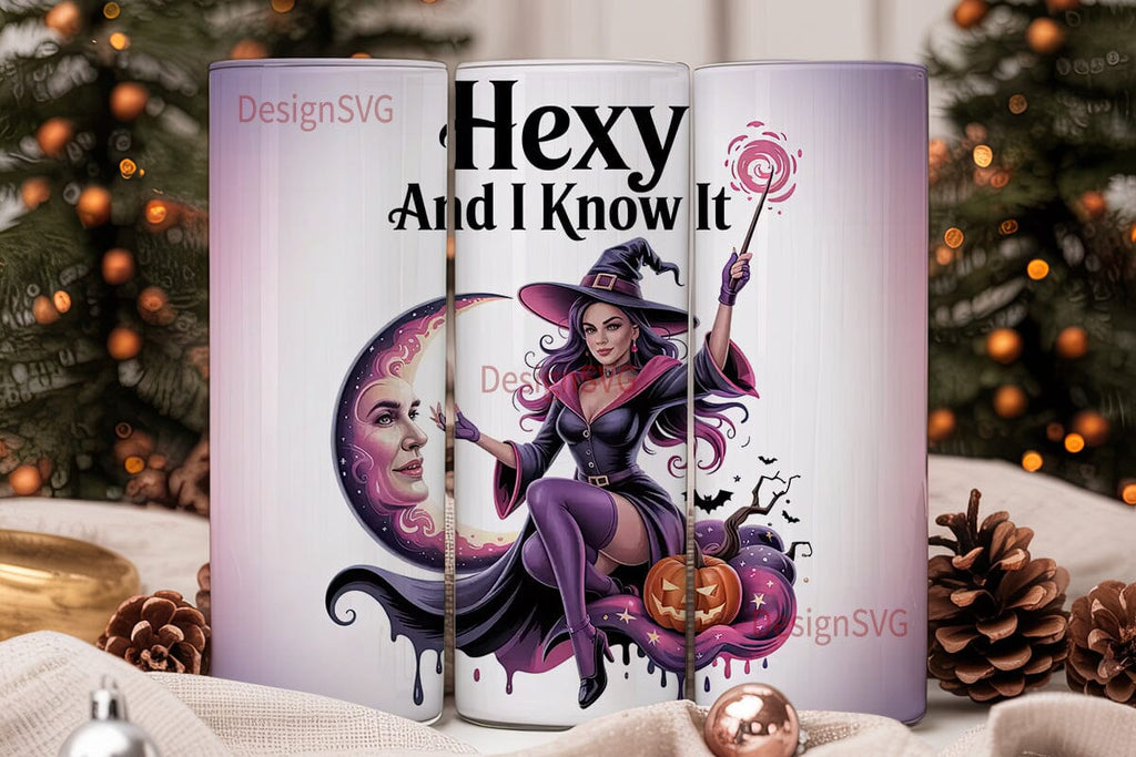 Hexy Witch 20oz Tumbler Design - So Fontsy
