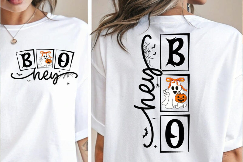 Hey Boo PNG, Halloween PNG, Halloween Sign, Boo Ghost PNG - So Fontsy