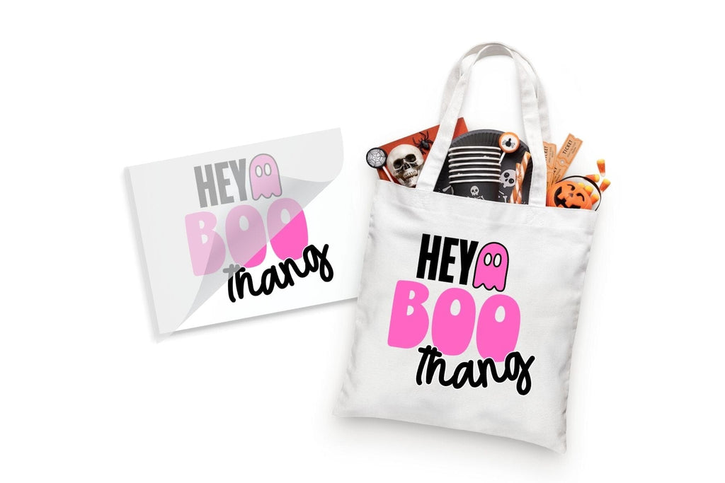 Hey Boo Thang Halloween DTF Heat Transfer - So Fontsy