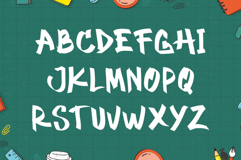 Hibachi Hand - Natural Kids Handwritten Font - So Fontsy