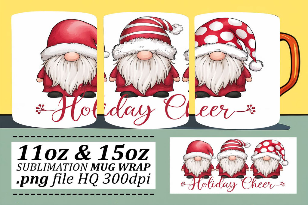 High-resolution mug wraps, ensure great results! , Xmas - So Fontsy