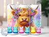 Highland Cow Peeps Bunny Easter Tumbler Wrap, Peeps Bunny Tumbler ...
