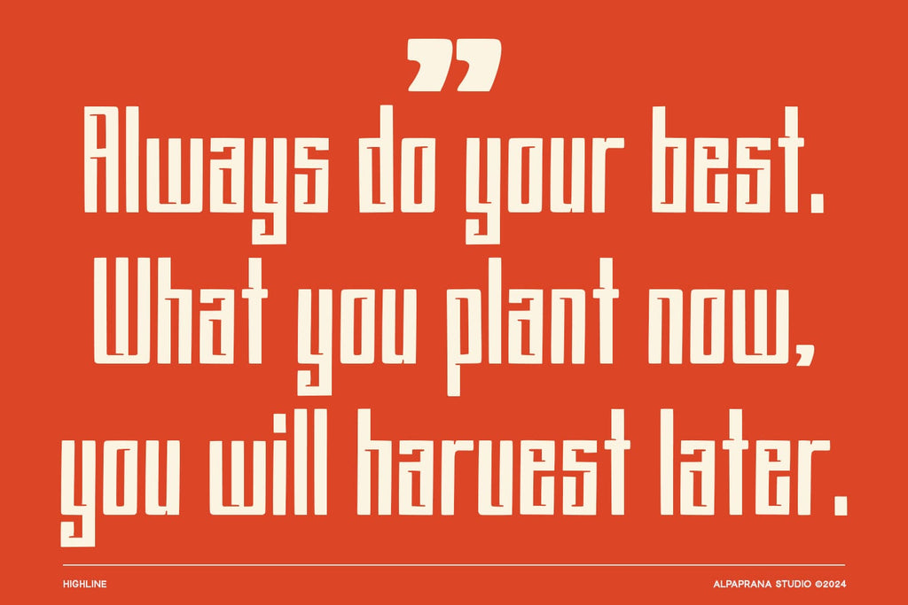 Highline - Display Font - So Fontsy