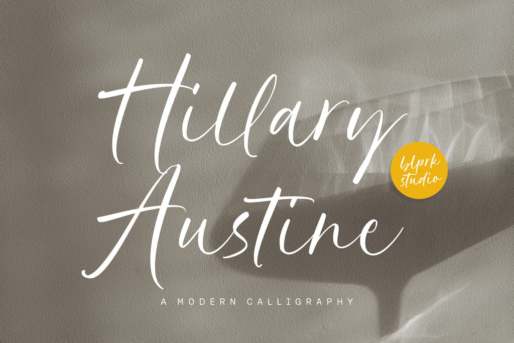 Hillary Austine Font - So Fontsy
